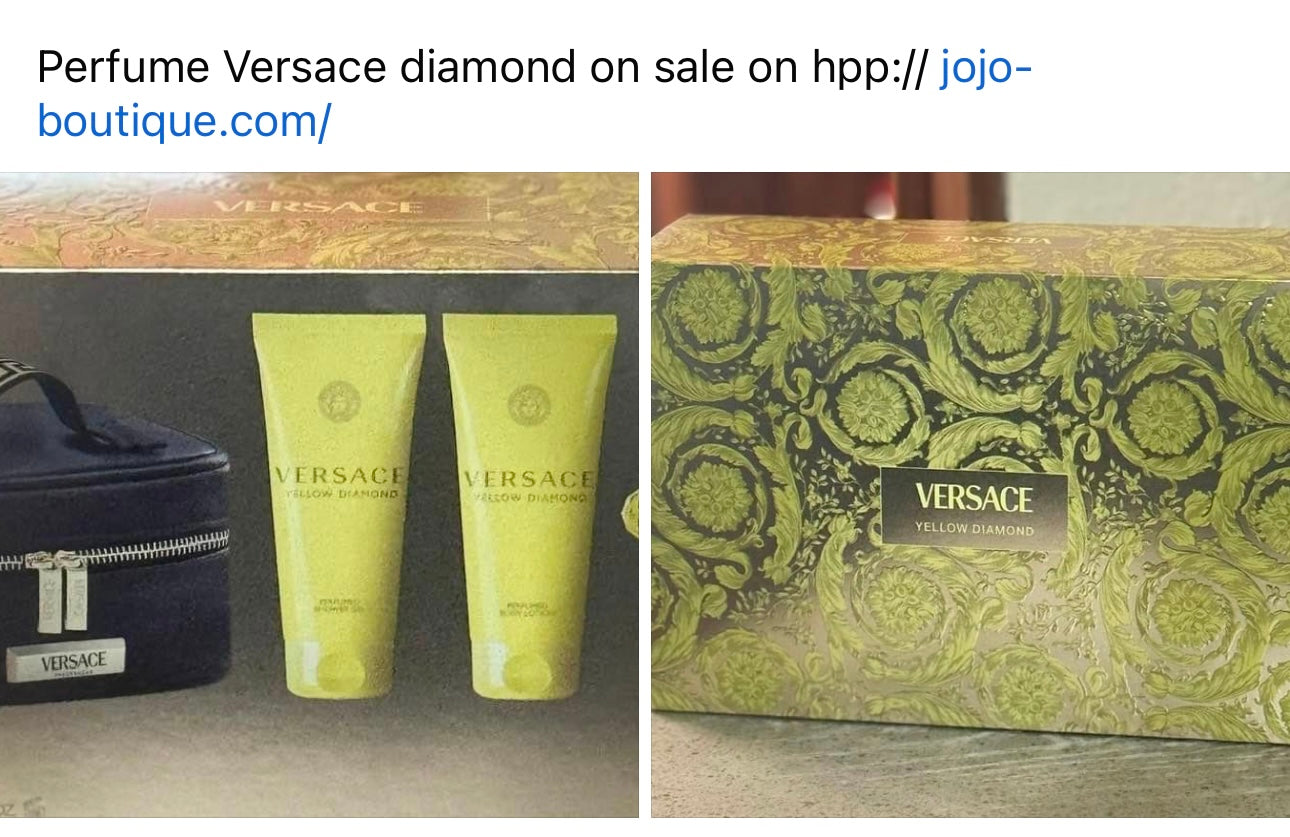 Versace diamond perfume package